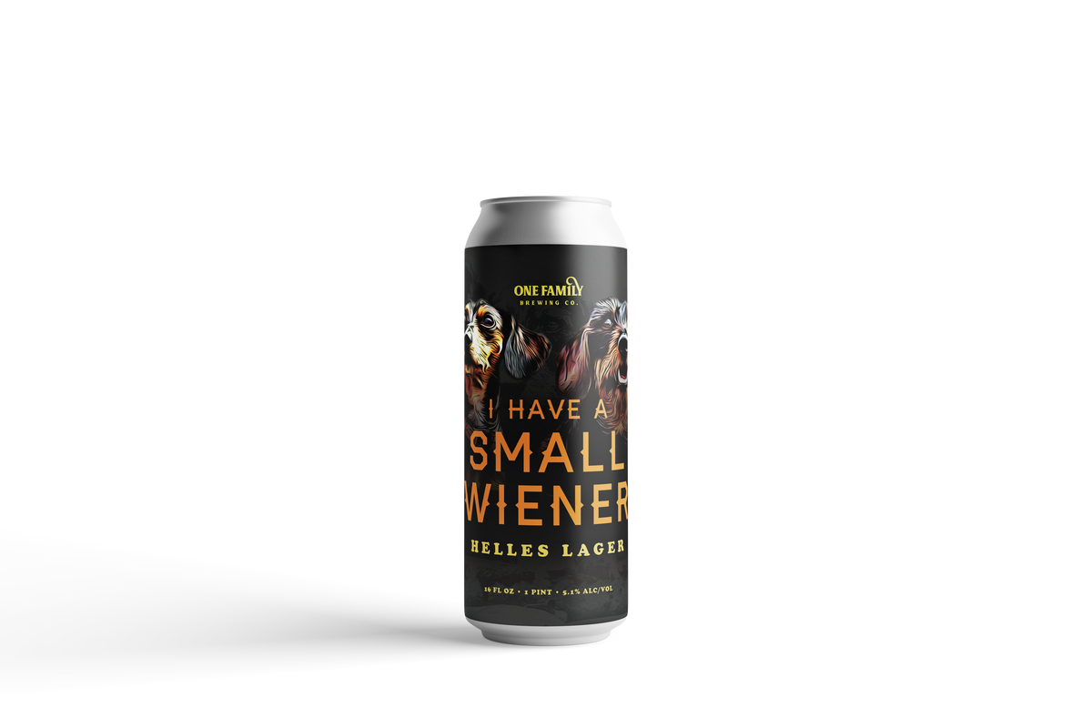 I Have a Small Wiener Helles Lager - 4PK – One Family Brewing Co.
